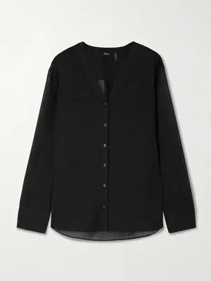 Theory Wool-blend Blouse