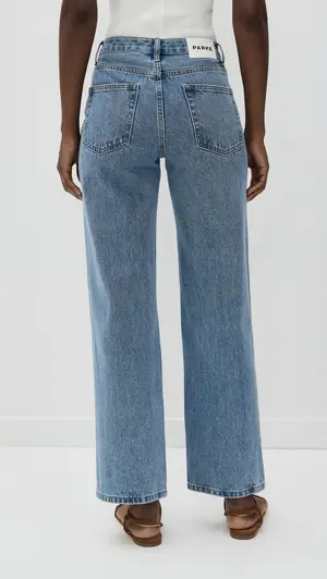 PARKE Classic Straight Leg Jeans - Vintage Wash