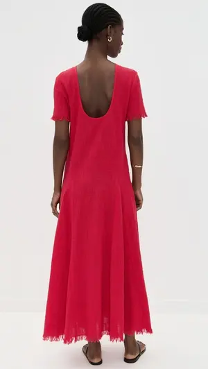 Staud Le Havre Maxi Coverup - Cherry
