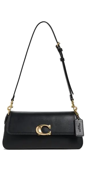 COACH Refined Calf Leather Jet Shoulder Bag - B4/black