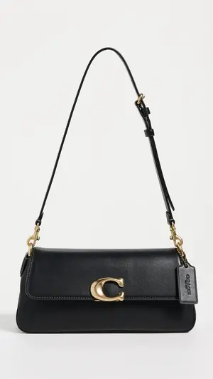 COACH Refined Calf Leather Jet Shoulder Bag - B4/black