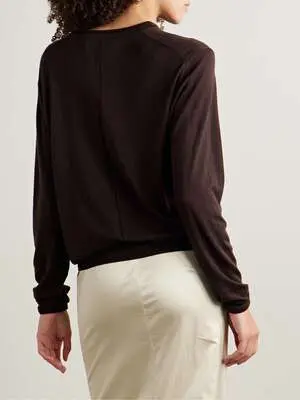 LA LIGNE Ben Silk, Wool And Cashmere-blend Sweater