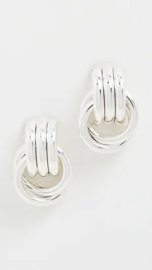 HEAVEN MAYHEM Mini Knot Earrings - Silver