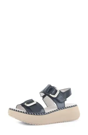 Gabor 64.590 Platform Wedge Sandal - Black