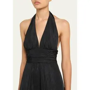 Bernadette Marilyn Camelia Embossed Midi Dress
