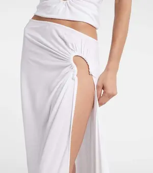 Christopher Esber Crescent Draped Asymmetric Midi Skirt