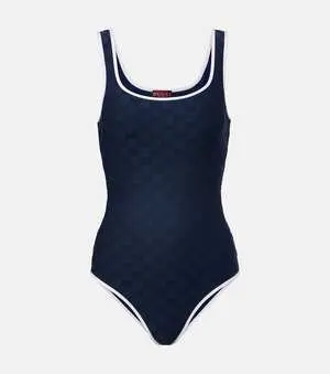 Gucci Gg Terry Swimsuit - Blue