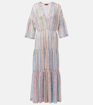 Missoni Zigzag Tiered Dress - Multicoloured