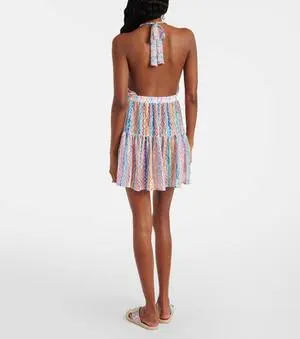 Missoni Zigzag Sheer Halterneck Minidress
