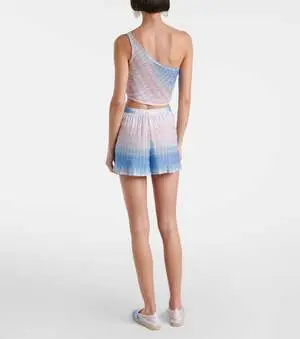 Missoni Wave Cropped One-shoulder Top