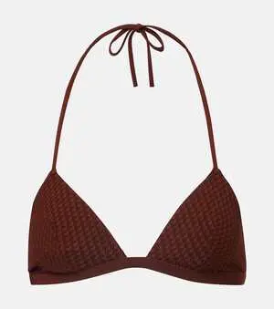 ERES Extra Jacquard Bikini Top - Brown