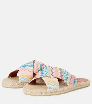 Missoni Zigzag Espadrille Sandals - Multicoloured