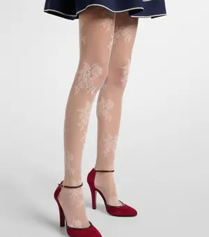 Valentino Garavani Floral Patterned Tights