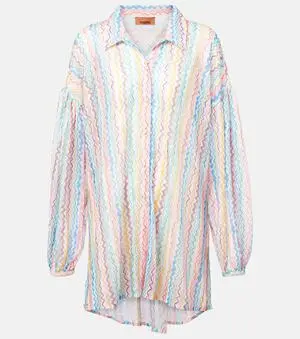 Missoni Zigzag Sheer Oversized Shirt