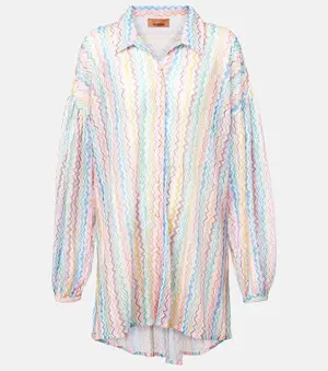 Missoni Zigzag Sheer Oversized Shirt - Multicoloured