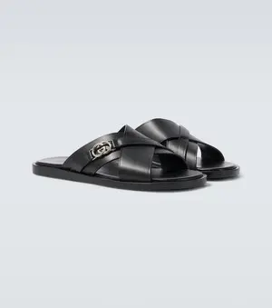 Gucci Leather Slides