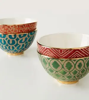 L'Objet X Fortuny Set Of 4 Earthenware Cereal Bowls - Multicoloured