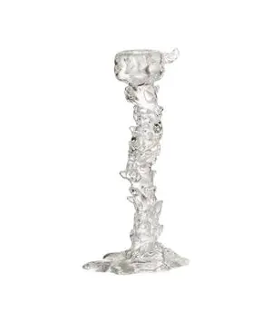 POLSPOTTEN Drip Large Glass Candle Holder Pascal Smelik - Transparent