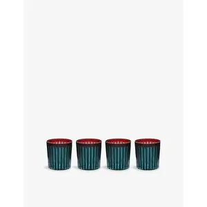 L'Objet Prism Old Fashioned Glasses Set Of Four - Bordeaux