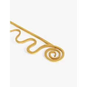 L'Objet Spirale 24ct Yellow Gold-plated Metal Serving Set Of 2 - 24k Gold