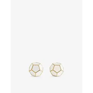 L'Objet Pentagon Porcelain Spice Jewels Set Of Two - White And Gold