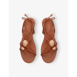 Zimmermann Gleam Leather Sandals