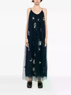 Biyan Tulle Gathered Camisole Dress