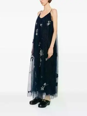 Biyan Tulle Gathered Camisole Dress