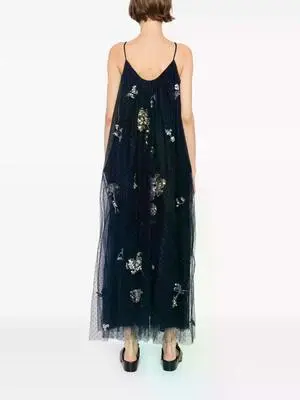 Biyan Tulle Gathered Camisole Dress