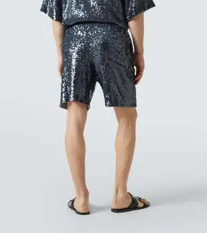 Dries Van Noten Sequined Bermuda Shorts