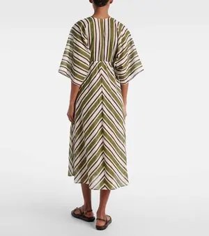 ERES Summer Striped Cotton Voile Kaftan
