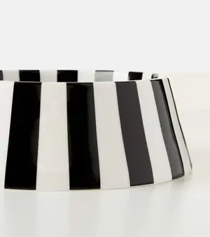 Jonathan Adler Vice Meow Striped Cat Bowl