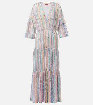 Missoni Zigzag Tiered Beach Dress - Multicoloured