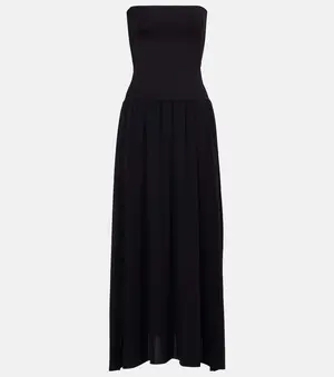 ERES Oda Pleated Bustier Dress - Black