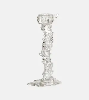 POLSPOTTEN Polspotten Drip Large Glass Candle Holder By Pascal Smelik Transparent