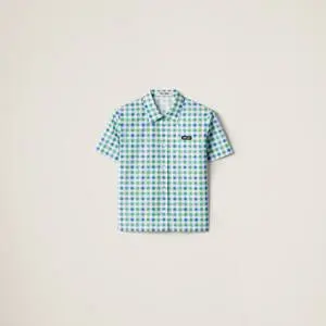 Miu Miu Gingham Poplin Shirt