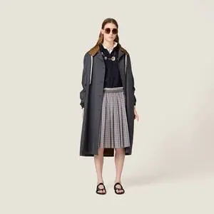 Miu Miu Pleated Check Skirt
