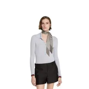 Gucci Printed Silk Ribbon - Grey