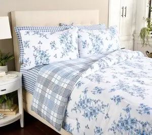 MARTHA STEWART Morning Glory Comforter Set King - One-color