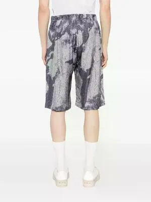 QASIMI Dust-print Elasticated Waist Shorts
