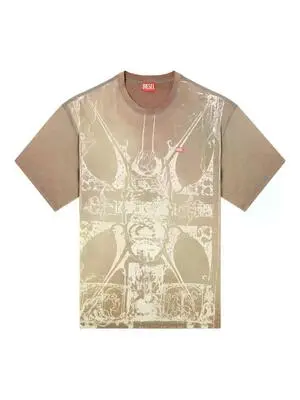 DIESEL® T-boxt-t13 Graphic-print T-shirt - Neutrals