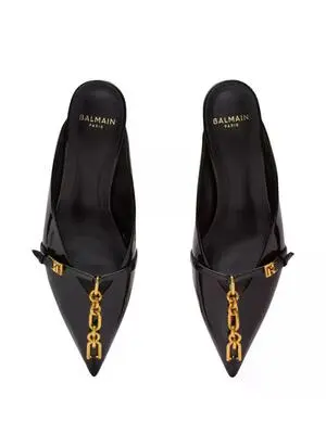 Balmain Sync Mules - Black