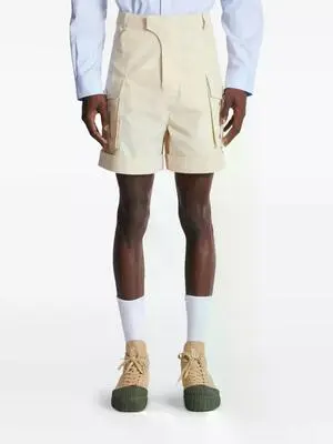 Balmain Cotton Cargo Shorts - Neutrals