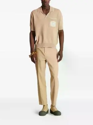 Balmain Pressed-crease Trousers - Neutrals