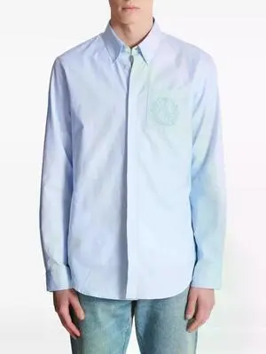 Balmain Logo-embroidered Shirt - Blue