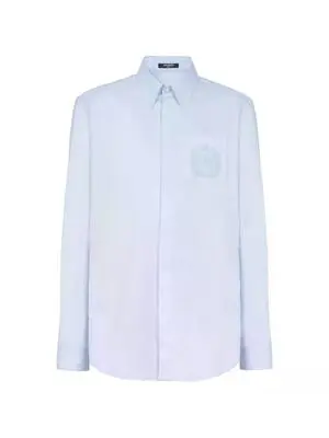 Balmain Logo-embroidered Shirt - Blue