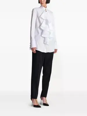 Balmain Ruffled Poplin Shirt