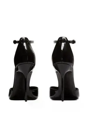 Balmain Sync Patent Leather Pumps - Black