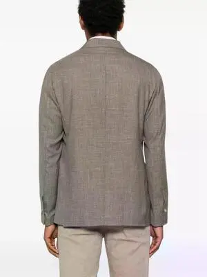 BARBA NAPOLI Single-breasted Blazer - Brown