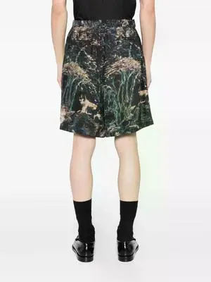 TAAKK Graphic-printed Shorts - Black